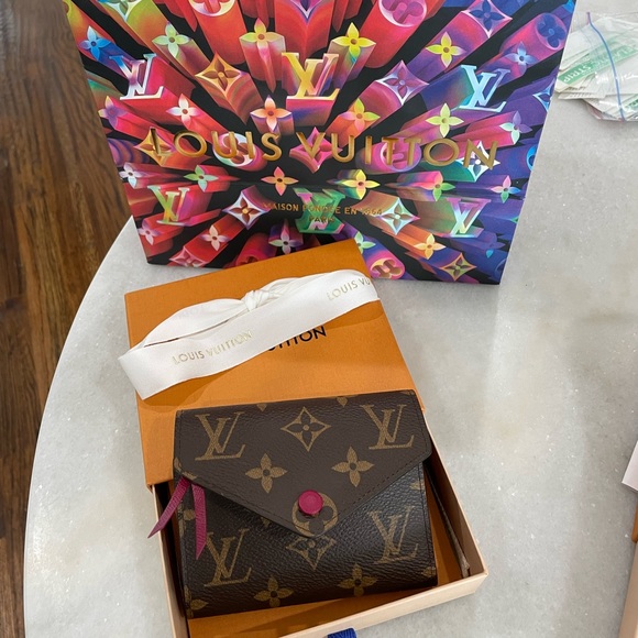 Louis Vuitton | Bags | Louis Vuitton Victorine Wallet Monogram Fuschia ...